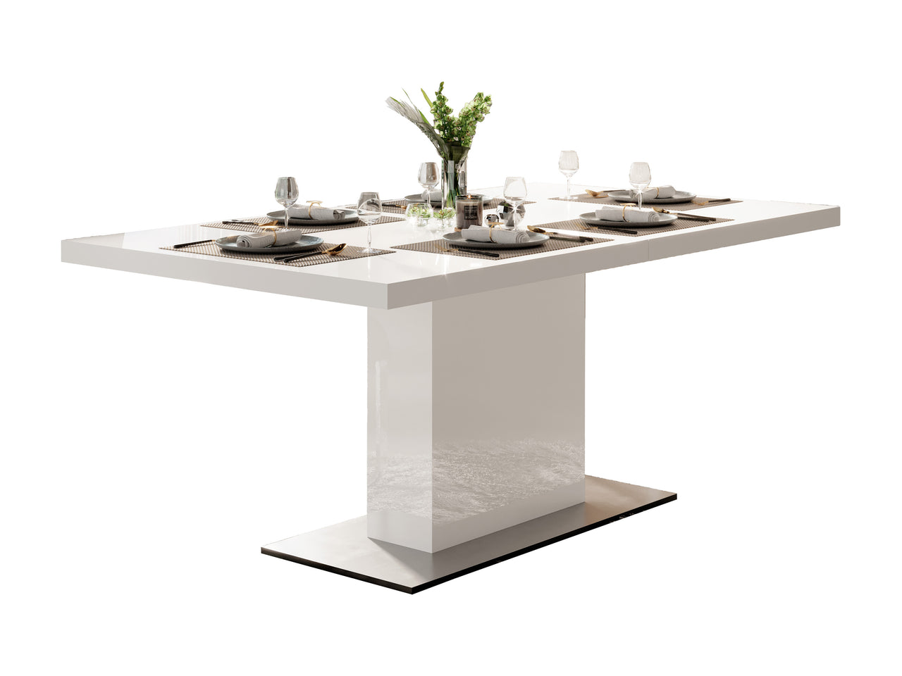 Cartier 71" White Extendable Dining Table – EQmodern