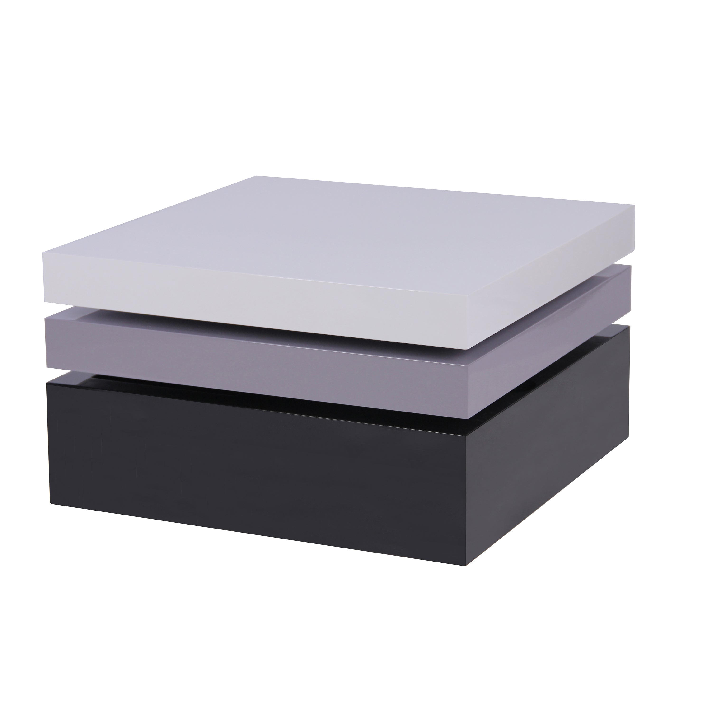 TRISTA White & Gray & Black Coffee Table – EQmodern